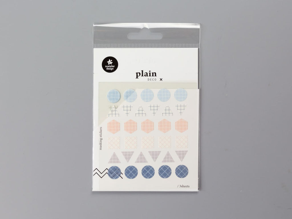 Masking Stickers - Karo v2 - 96 Sticker - suatelier design – pen & pages